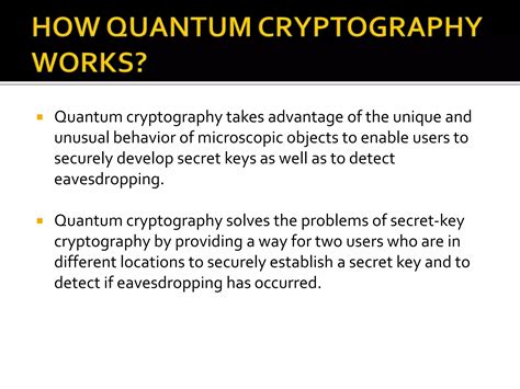 Quantum Cryptography Presentation Pptx