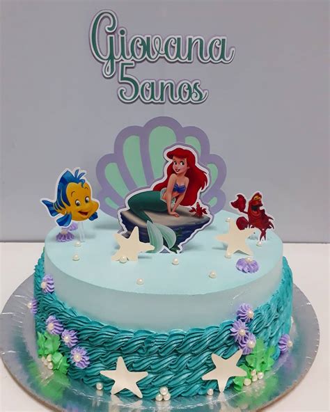 Bolo Da Ariel 90 Modelos Fantásticos Para Se Inspirar