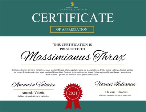 Basic Certificate Template
