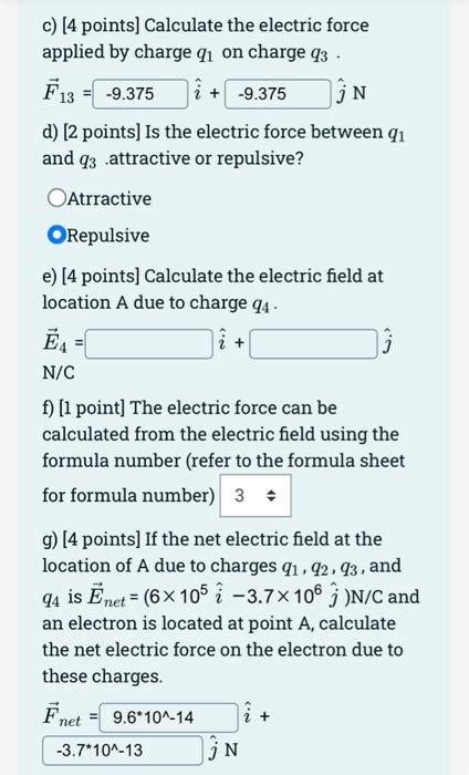 Solved Problem 2. [20 points] Four-point charges are located | Chegg.com