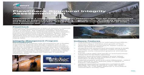 Pdf Flawcheck Structural Integrity Assessment Tool Dokumen Tips