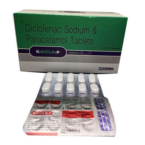 K Diclo P Diclofenac Sodium Paracetamol Tablet 550mg At Rs 800box In