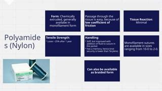 4 Suture Materials And Suturing Techniquespptx