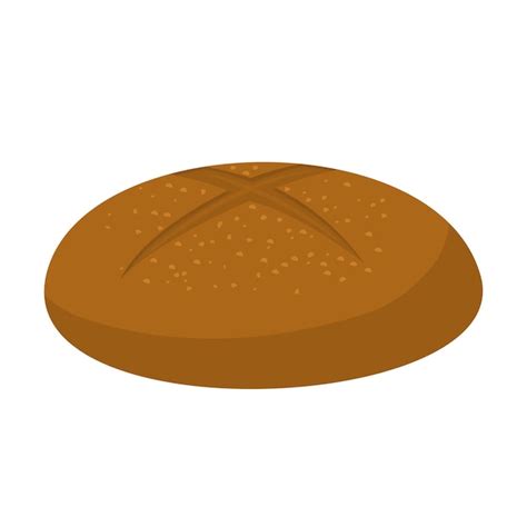 Premium Vector Food Multigrain Bread Cartoon Vector Isolated Illustration