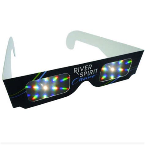 Custom Cardboard Diffraction Glasses 3d Rave Glasses Christmas