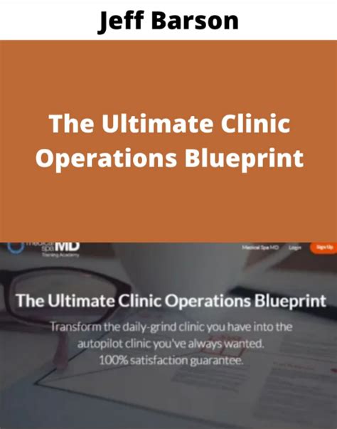 [download] Jeff Barson — The Ultimate Clinic Operations Blueprint By Samantha Ross Medium