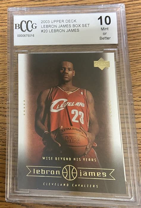 Lebron James Rookie Card Upper Deck