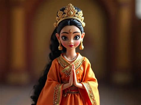 Cambodian Apsara Princess Bratz Doll In Traditional Attire