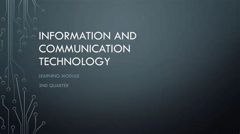Information And Communication Technology Ppt