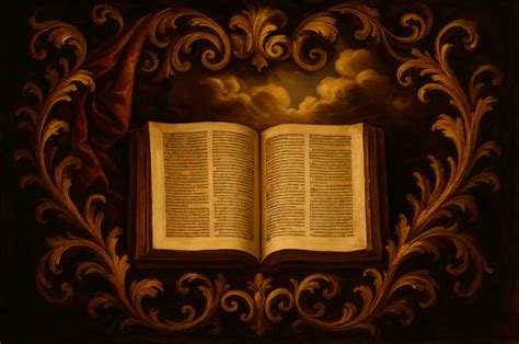 Heavenly Scripture — 4k Ultra Hd Open Bible Wallpaper By Quantumcurator