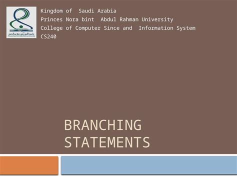 PPTX Branching Statements DOKUMEN TIPS