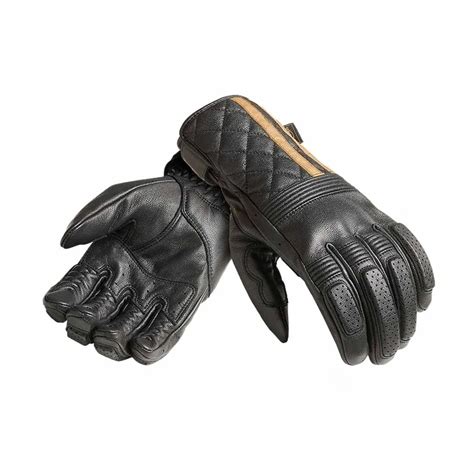 Triumph Sulby Black Gold Leather Motorcycle Gloves Mgvs2351 Shop