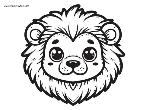 Lion Coloring Template