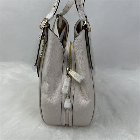 Coach Erin Shoulder Bag In Pebbled Leather Caq86 Goldchalk Nwt Ebay