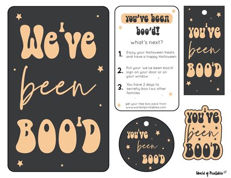Youve Been Bood Templates World Of Printables