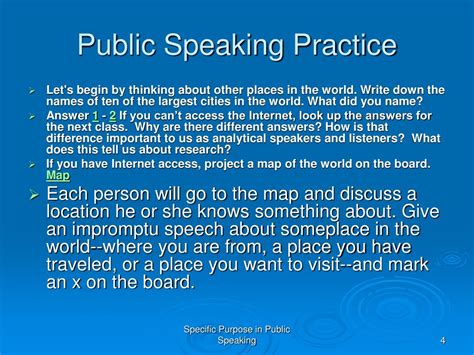 Ppt Guidelines For The Specific Purpose Statement Powerpoint