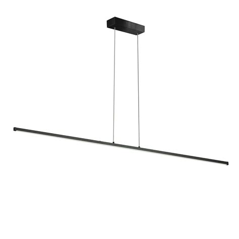 Dainolite Array 1 Light Matte Black Integrated Led Pendant With White