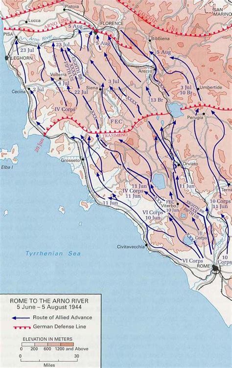 Arno River Map
