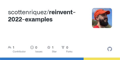 github scottenriquez reinvent 2022 examples