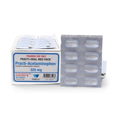 Practi Acetaminophen 325mg Oral Unit Dose 48 Tablets 1024999