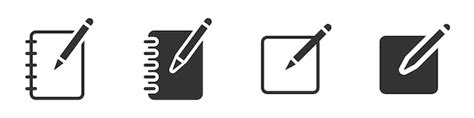 Premium Vector Notepad Edit Document With Pencil Icon Vector Illustration