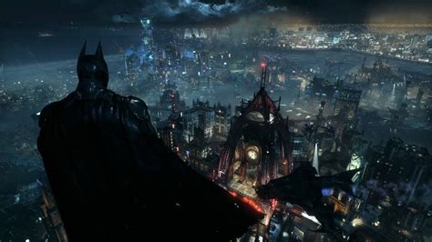 Cartaz Do Horizonte Da Cidade De Gotham