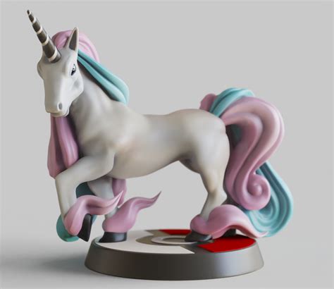 Stl File Alolan Galarian Rapidash Fan Art PokÉmon Figurine Pokemon