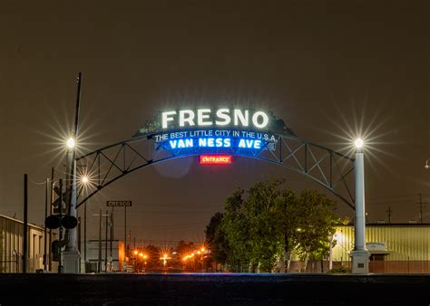 Fresno City Sign Horn Photo