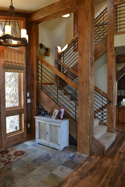 25 Charming Farmhouse Rustic Stair Railing Ideas To Enhance Your Homes