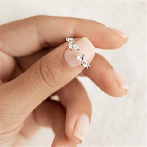 Silver Open Leaf Ring Ada Linjer Jewelry