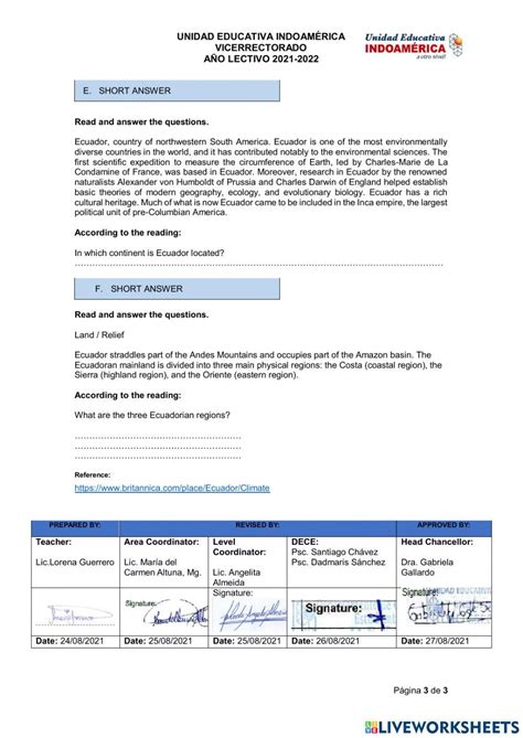 Diagnostic Evaluation Worksheet For 6th Live Worksheets