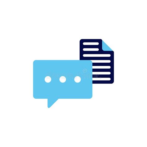 Icon Vector Concept Of Opinions Or Reviews On Document Files Are