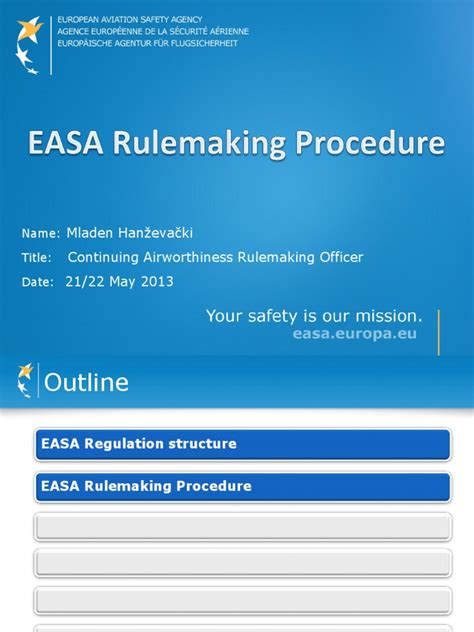 Easa Regulation Structure Pdf Rulemaking Administrative Law