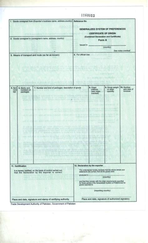 Gsp Form A Pakistan International Trade Consultants Gsp Form A Pakistan International Trade Consultants