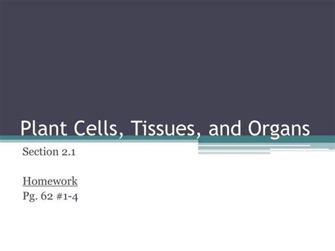 Ppt Plant Cells Tissues And Organs Powerpoint Nucleus Pdf Cell
