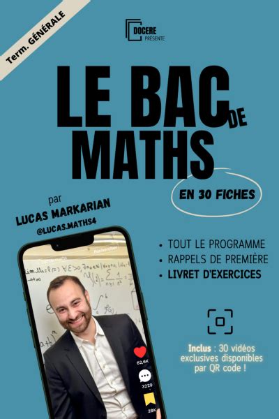 Le Bac De Maths En 30 Fiches Éditions Docere