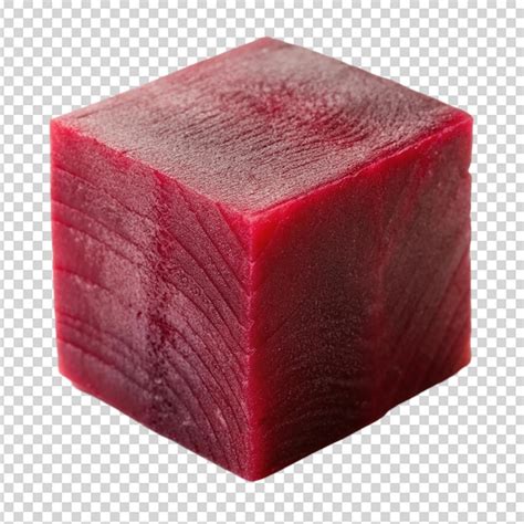 Beetroot Cube Isolated On White Background Premium Ai Generated Psd