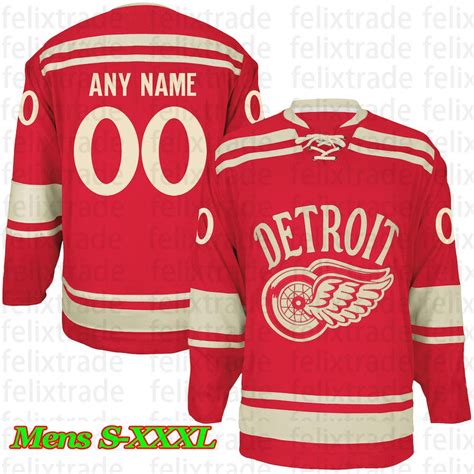 Dylan Larkin 2023 Drw Tigers Night Jersey 53 Moritz Seider 23 Lucas Raymond Kyle Tucker Jake
