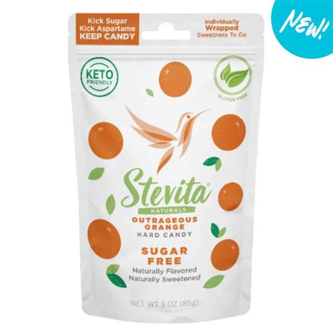 Stevita Stevia Sweetened Sugar Free Hard Candies 3 Oz Pouch