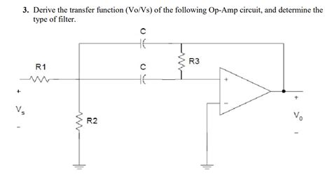 Solved Derive The Transfer Function Vovs ﻿of The Following