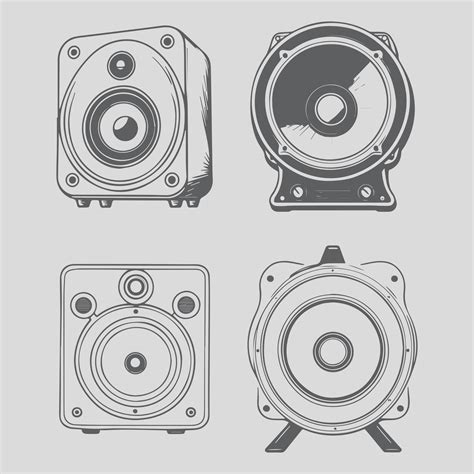 Speaker Spectrum Dynamic Silhouette Designs 59894006 Vector Art At Vecteezy