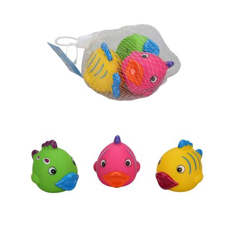 Комплект от 3 играчки за баня Banyo Saaty Рибки Toyzz Shop