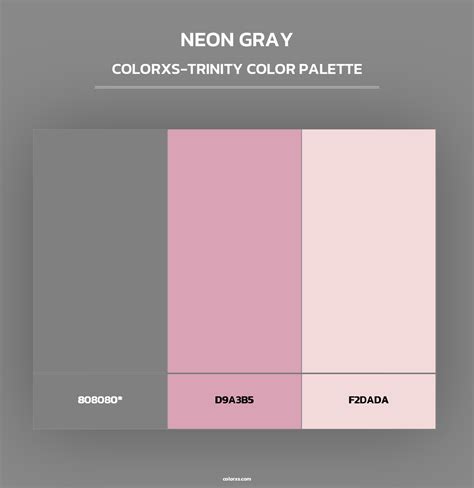 Neon Gray Color Palettes