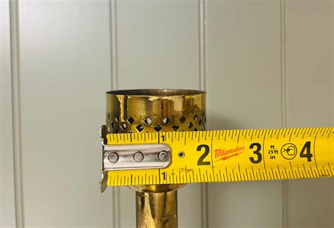 Vintage Reticulated Brass Candle Holder Mason Candlelight Co Cottage