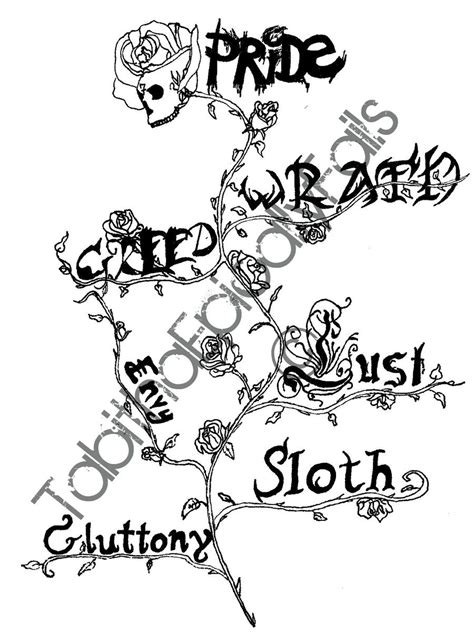 Seven Deadly Sins Tattoo By Tabithaepicallyfails On Deviantart