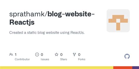 Github Sprathamkblog Website Reactjs Created A Static Blog Website Using Reactjs