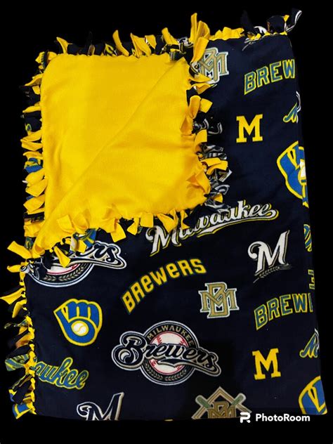 Milwaukee Brewers Fleece Blanket Etsy
