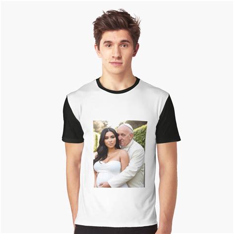 Kim Kardashian And Pope Francis Sticker For Sale By Cheeseblueprint