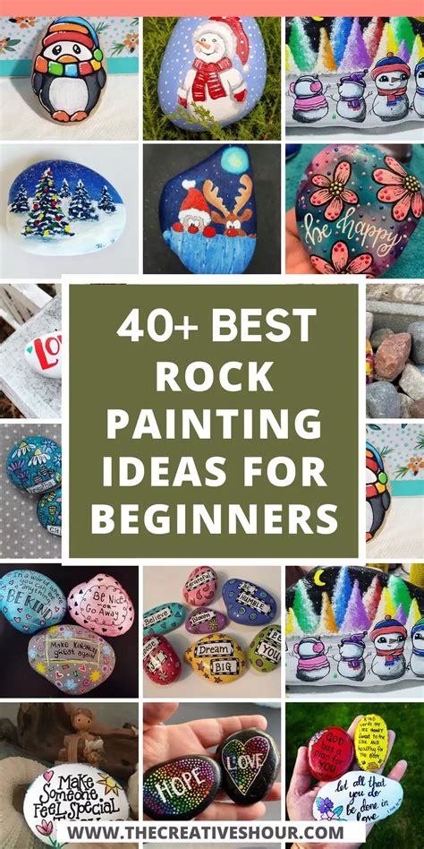 45 Super Easy Rock Painting Ideas For Inspiration Painted Rocks Rock Painting Tutorial