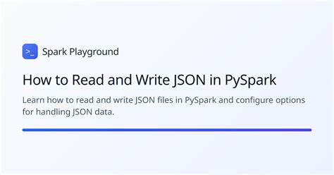 How To Read And Write Json In Pyspark